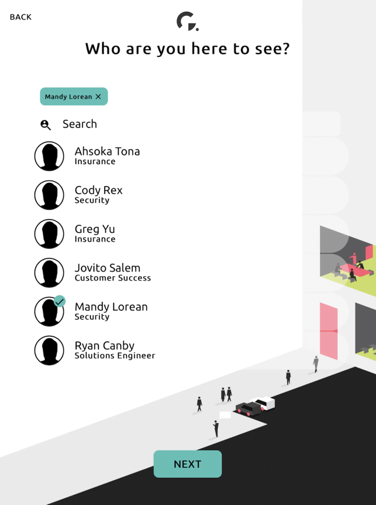 How do I use the Host Selection Page? | Visitor Management