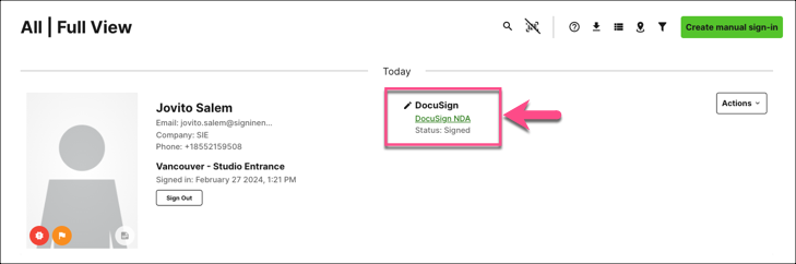 How do I setup my DocuSign account in Sign In Enterprise? | Visitor ...