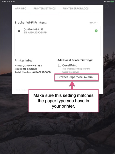 Why am I unable to print to a Brother Printer? | Visitor Management